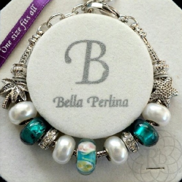 bella Perlina | Jewelry | Bella Perlina Teal Palm Tree Starfish ...